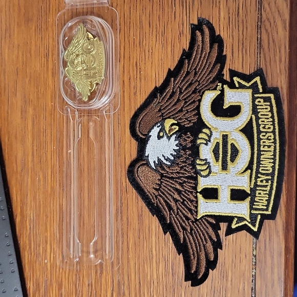 Harley-Davidson | Accessories | Harley Davidson Hog Eagle Patch And Pin ...